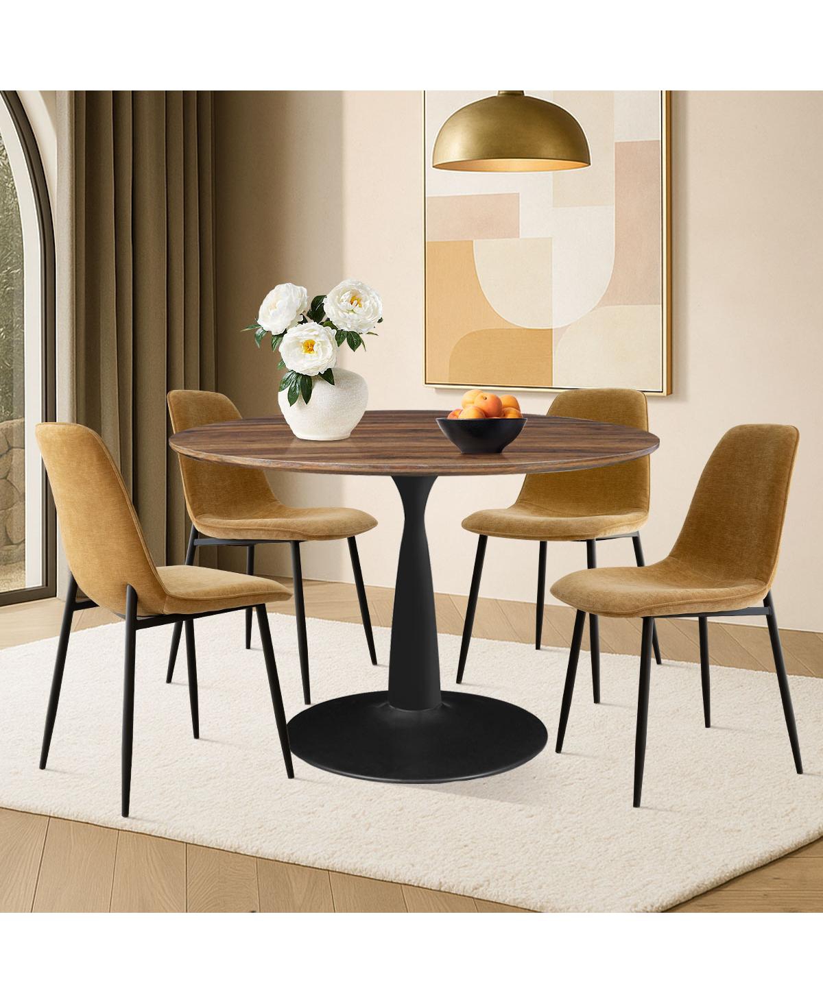 Click here for Maison Boucle 5-Piece Round Dining Table Set with... prices