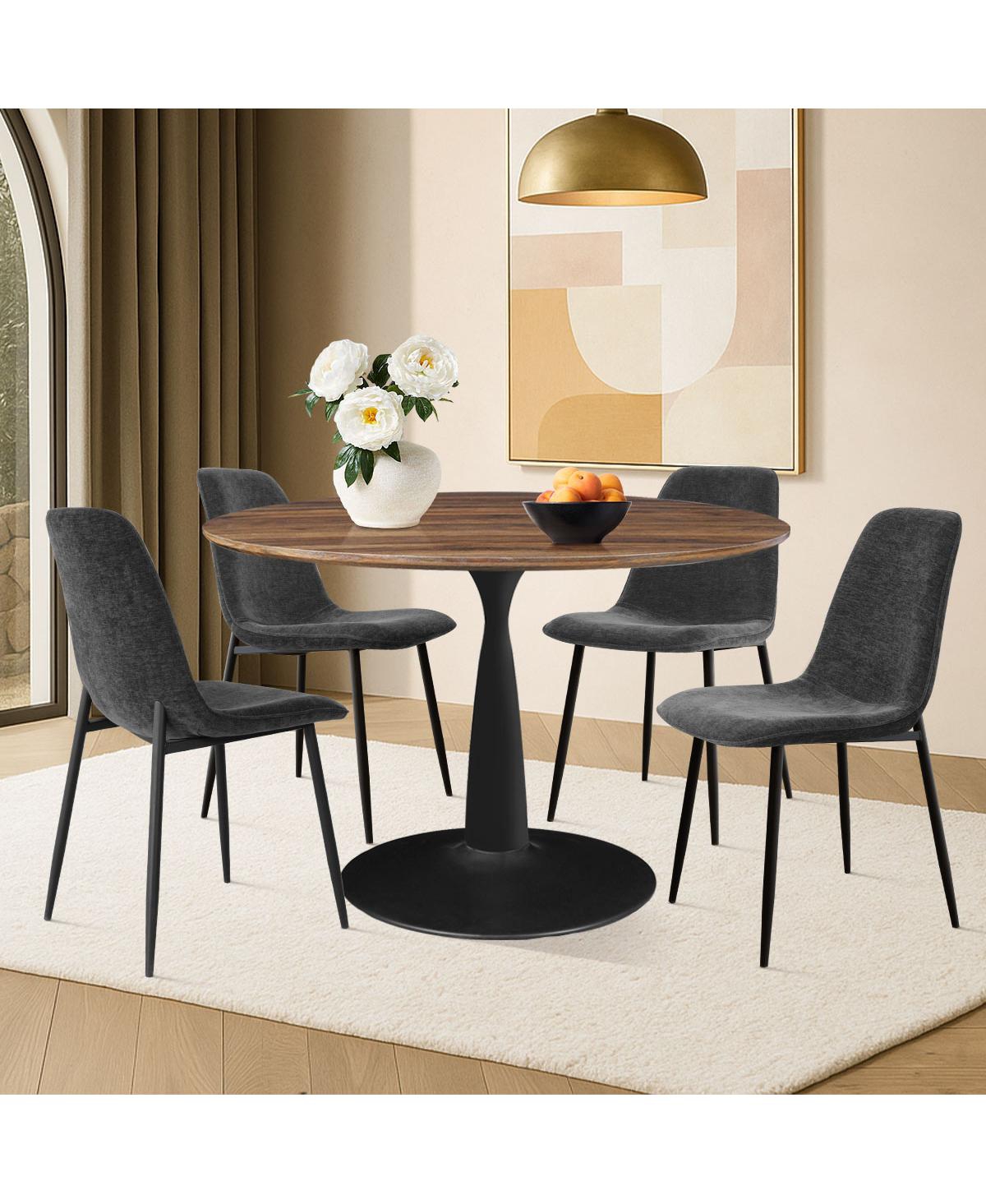 Click here for Maison Boucle 5-Piece Round Dining Table Set with... prices
