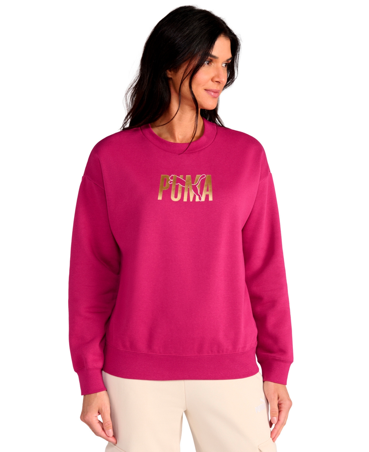 Click here for Puma Womens Crewneck Sweatshirt - Rasberry prices