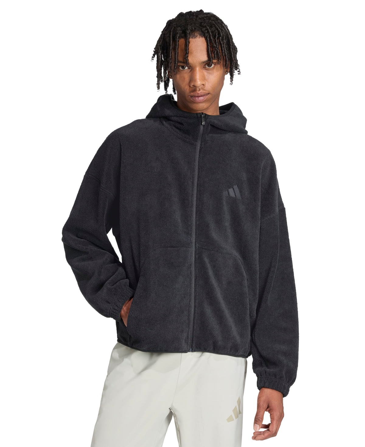 Click here for adidas Mens Future Icon Small Logo Fleece Full-Zip... prices