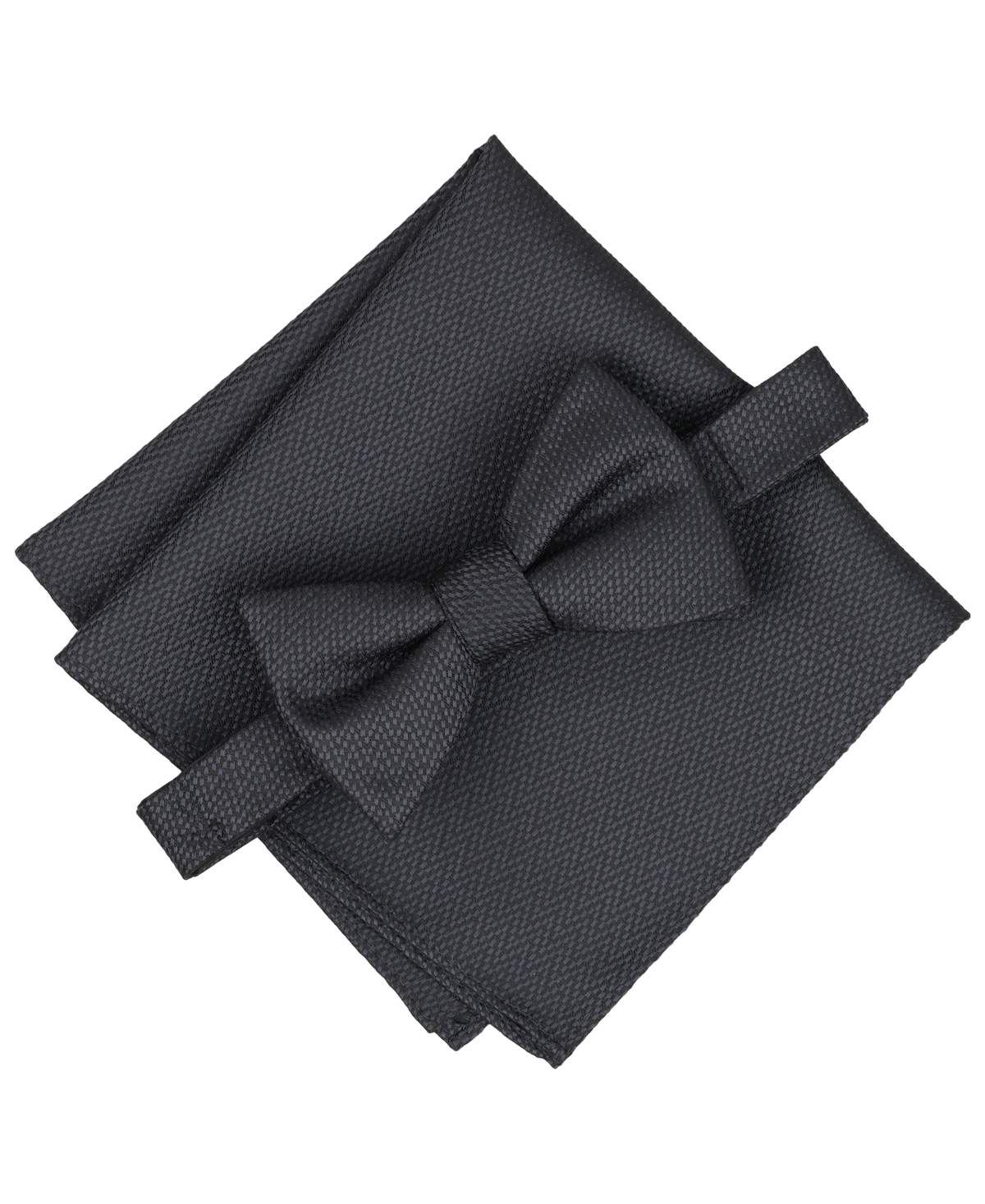 Click here for Alfani Mens Amado Solid Bow Tie and Pocket Square... prices