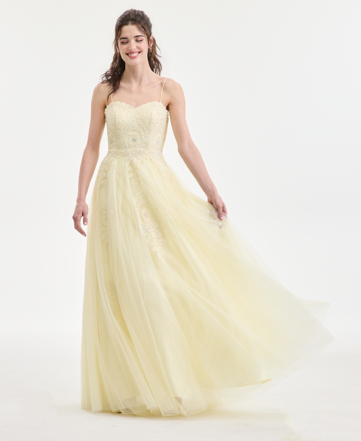 Click here for Say Yes Juniors Strapless Embellished Ballgown  Cr... prices