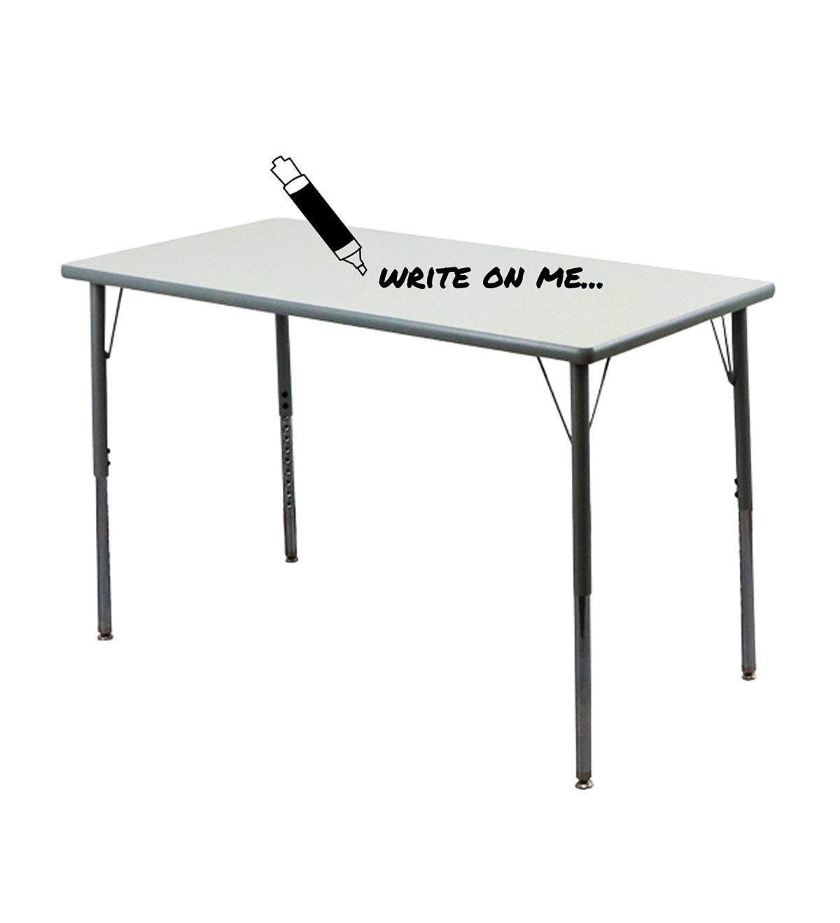 Click here for Bintiva Whiteboard Activity Table Black Edge - Bla... prices