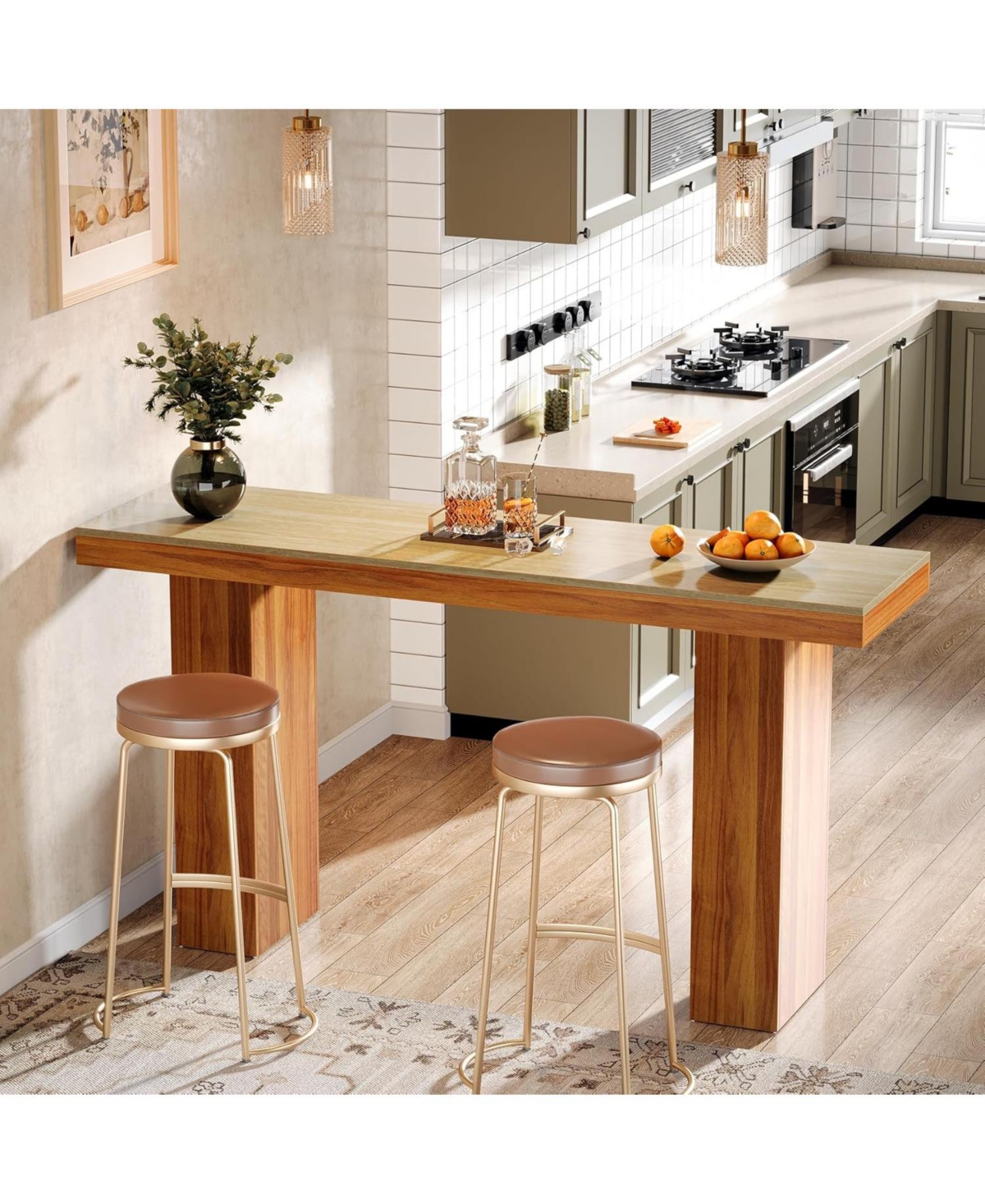 Click here for Tribesigns Long Bar Table  Kitchen Dining Room - B... prices