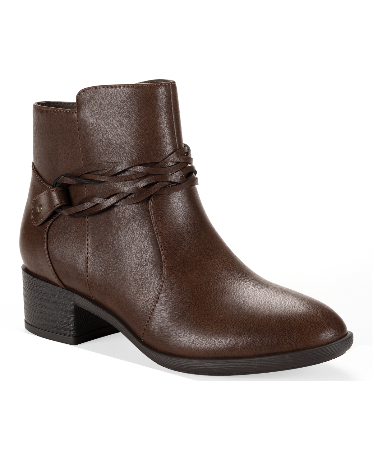 Click here for Style & Co Womens Rubyyy Almond Toe Belt Booties... prices