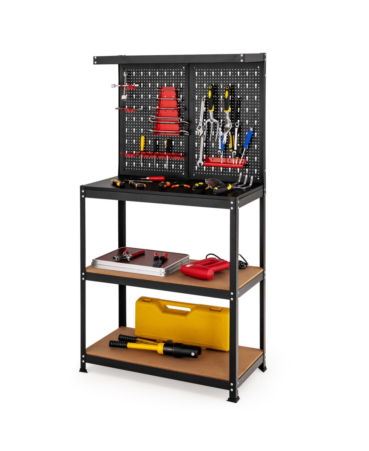 Click here for Sugift Tool Storage Workbench with Peg Board 2 Low... prices