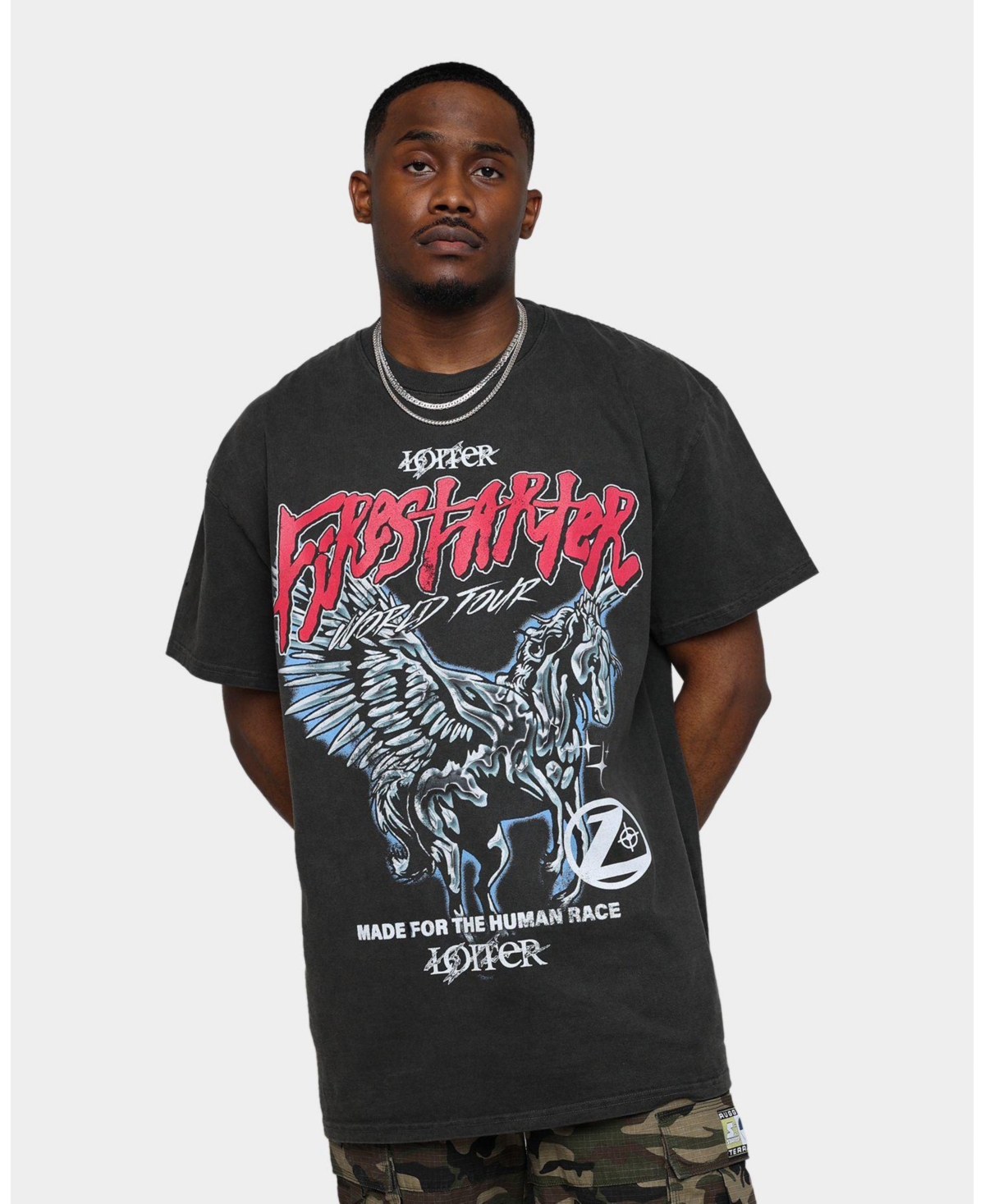 Click here for Loiter Mens Firestarter Tour Tee  Oversized Fit  S... prices