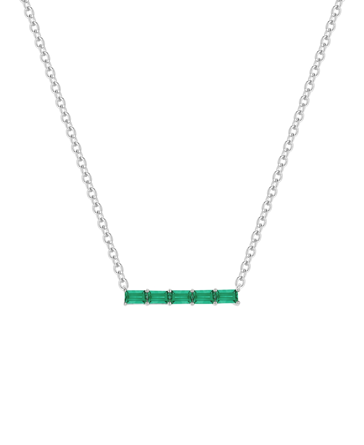 Click here for Macys Lab-Grown Emerald (1/2 ct. t.w.) Necklace in... prices