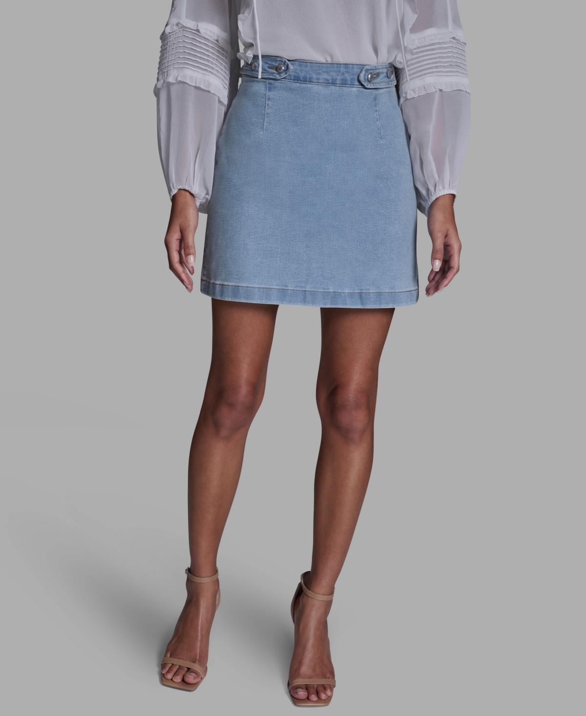 Click here for Bcbg Womens Button Waist Mini Skirt - Ocean Air Wa... prices