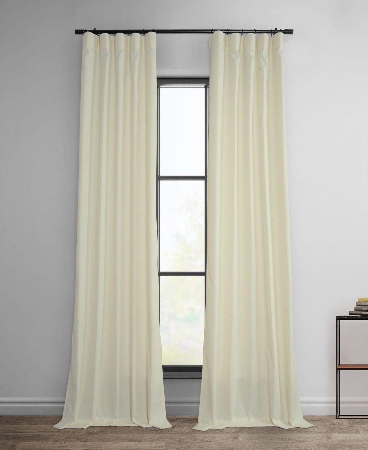Click here for Half Price Drapes Dobby Linen Curtain - Ivory prices