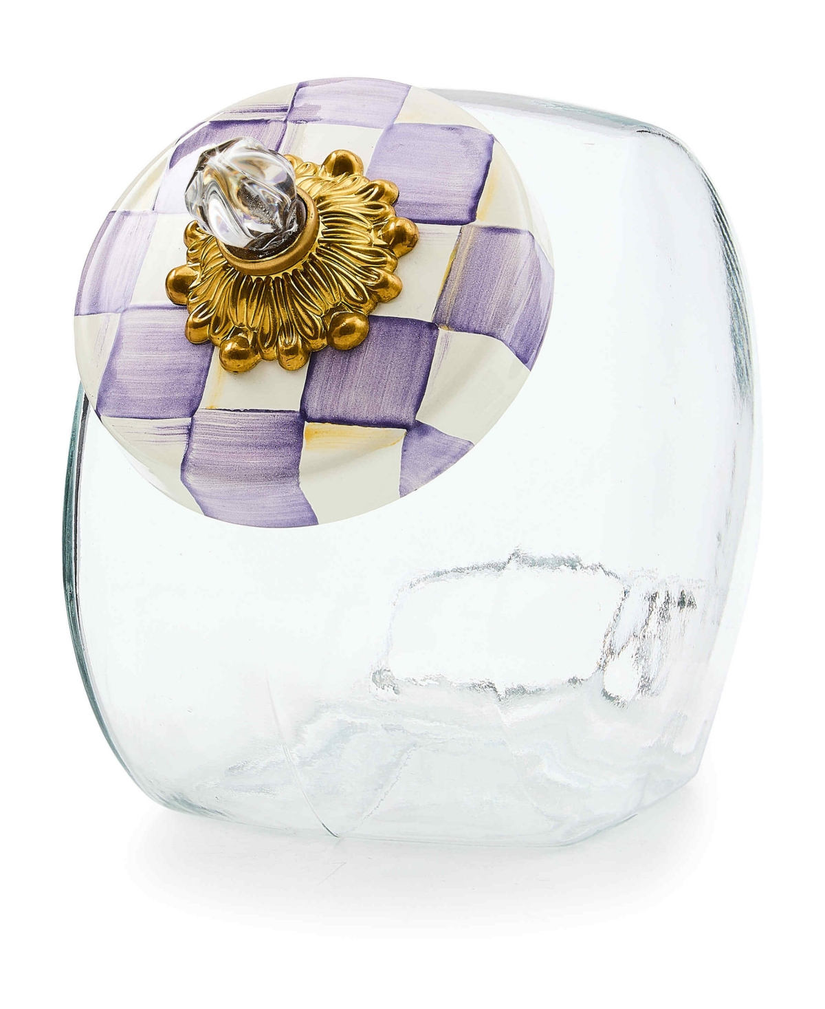Click here for MacKenzie-Childs Handmade Cookie Jar with Violet C... prices