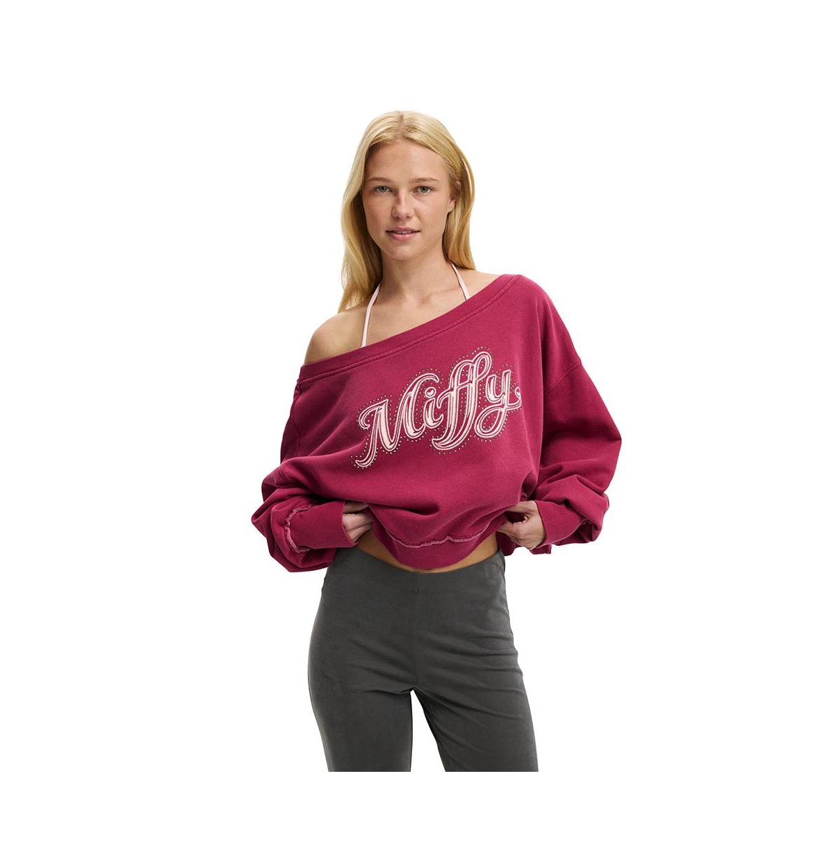 Click here for Cotton On Womens Off Shoulder Sweatshirt - License... prices