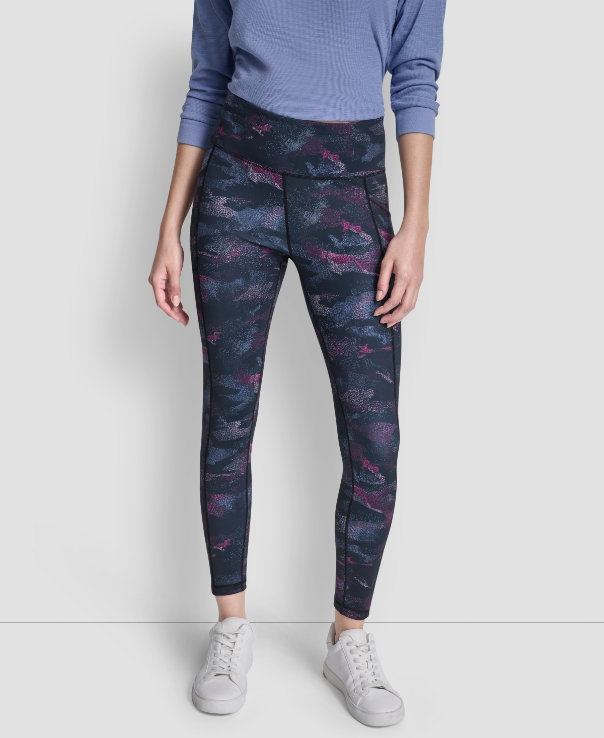 Click here for Dkny Womens Printed High-Wasit Fitness Tights - Pi... prices