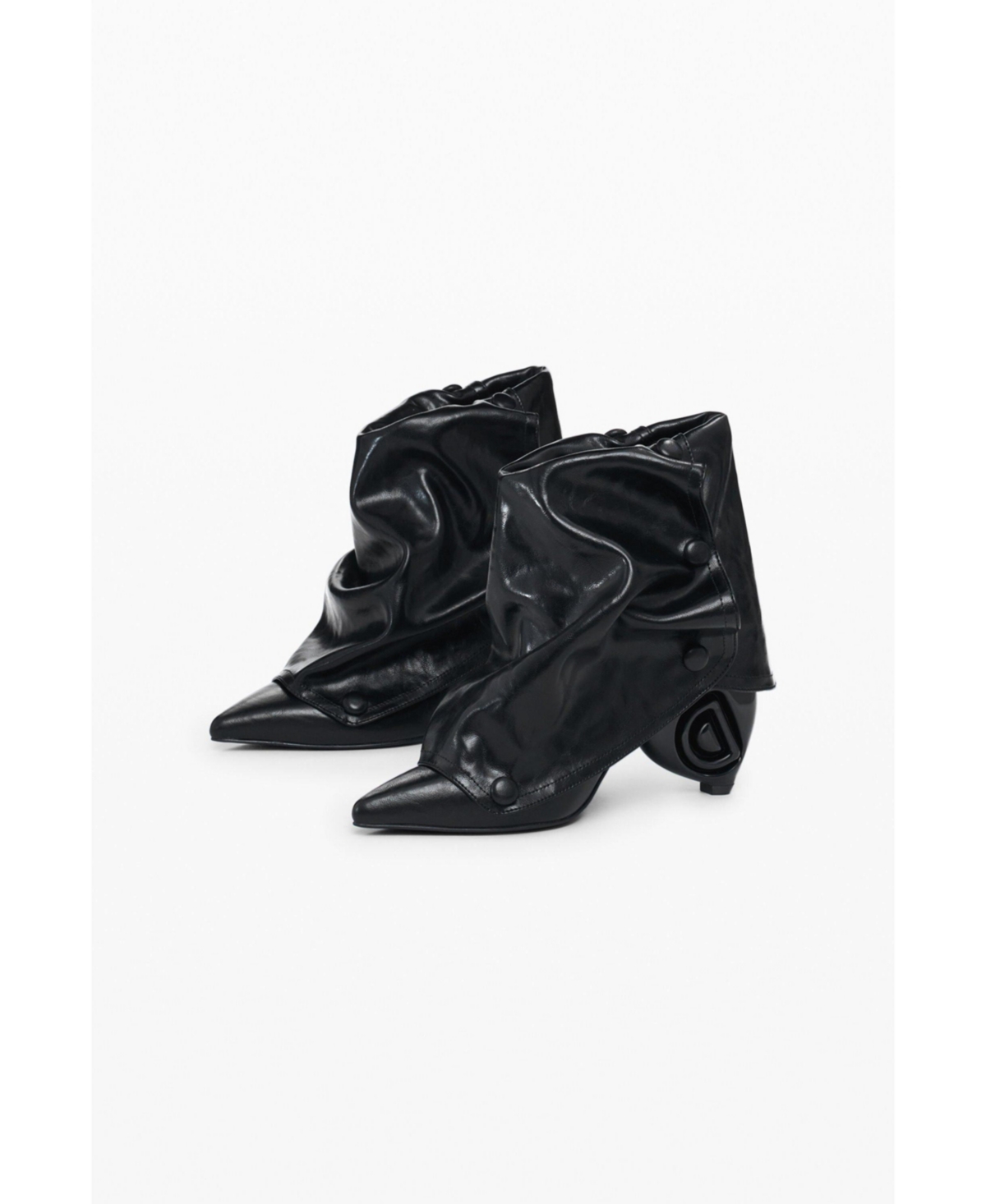 Click here for Desigual Womens Fold-over ankle boot - Black prices