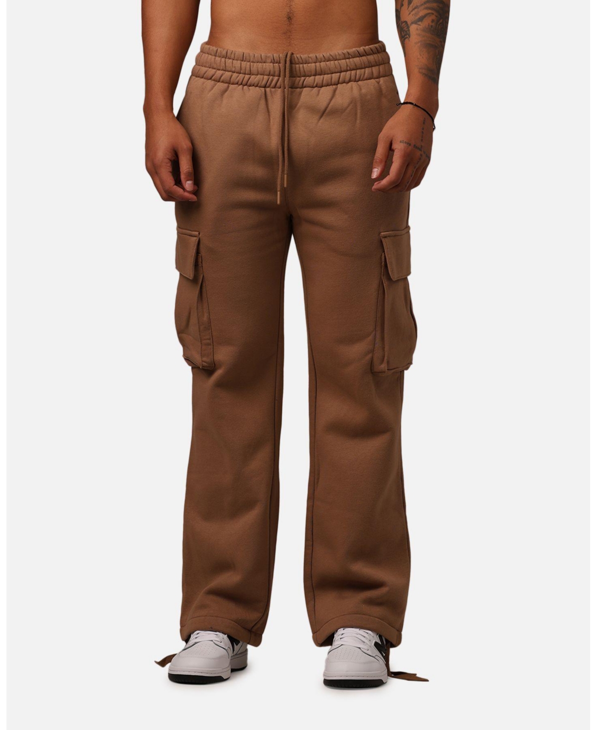 Click here for Carre Mens Baggy Cargo Sweatpant - Brown prices