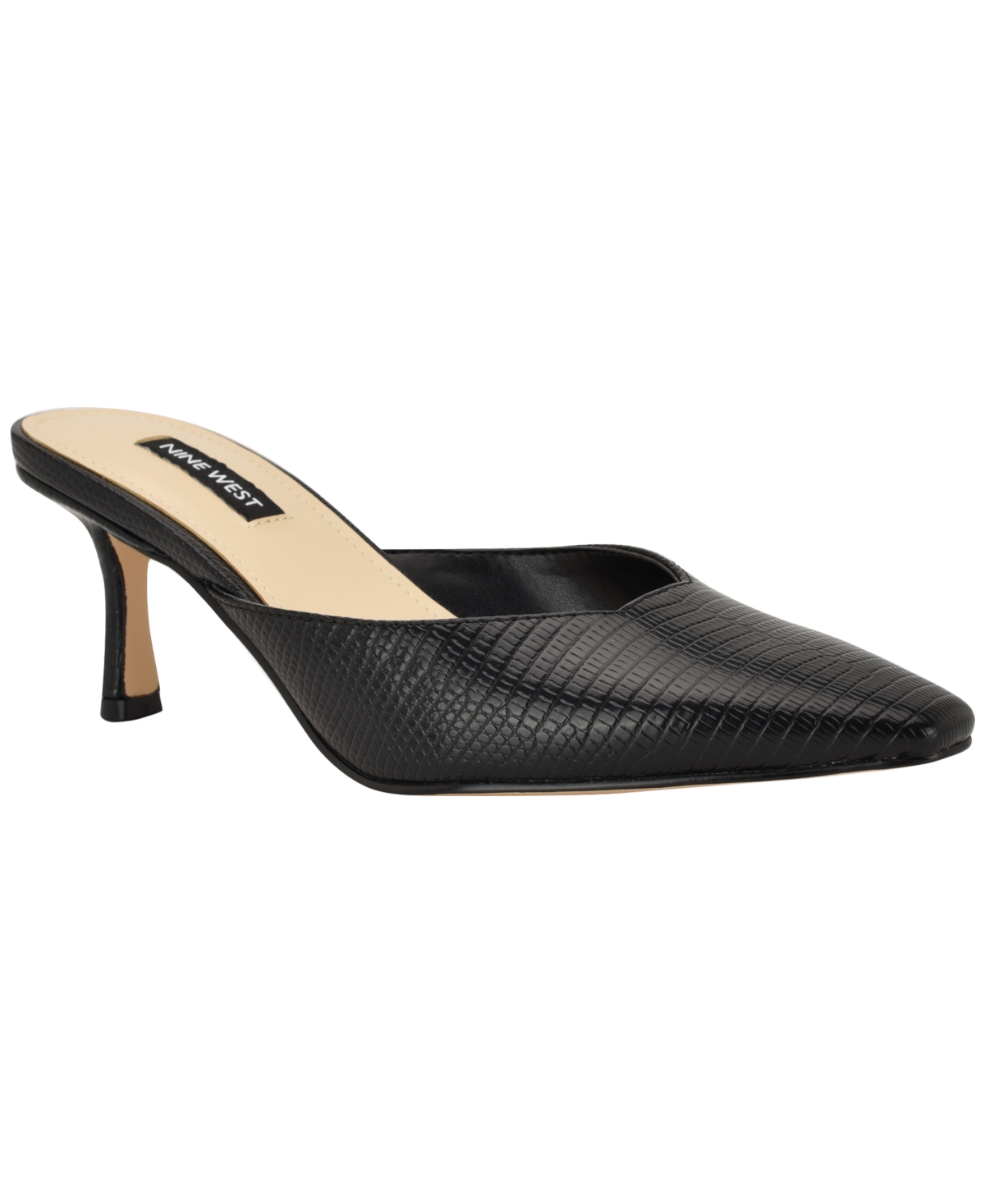 Click here for Nine West Womens Camenla Snip Toe Kitten Heel Mule... prices