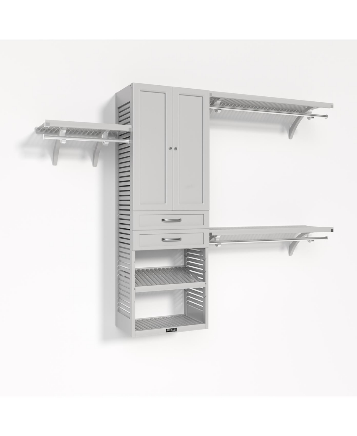 Click here for Solid Wood Walk-In Closet Organizer with 2 Shaker... prices