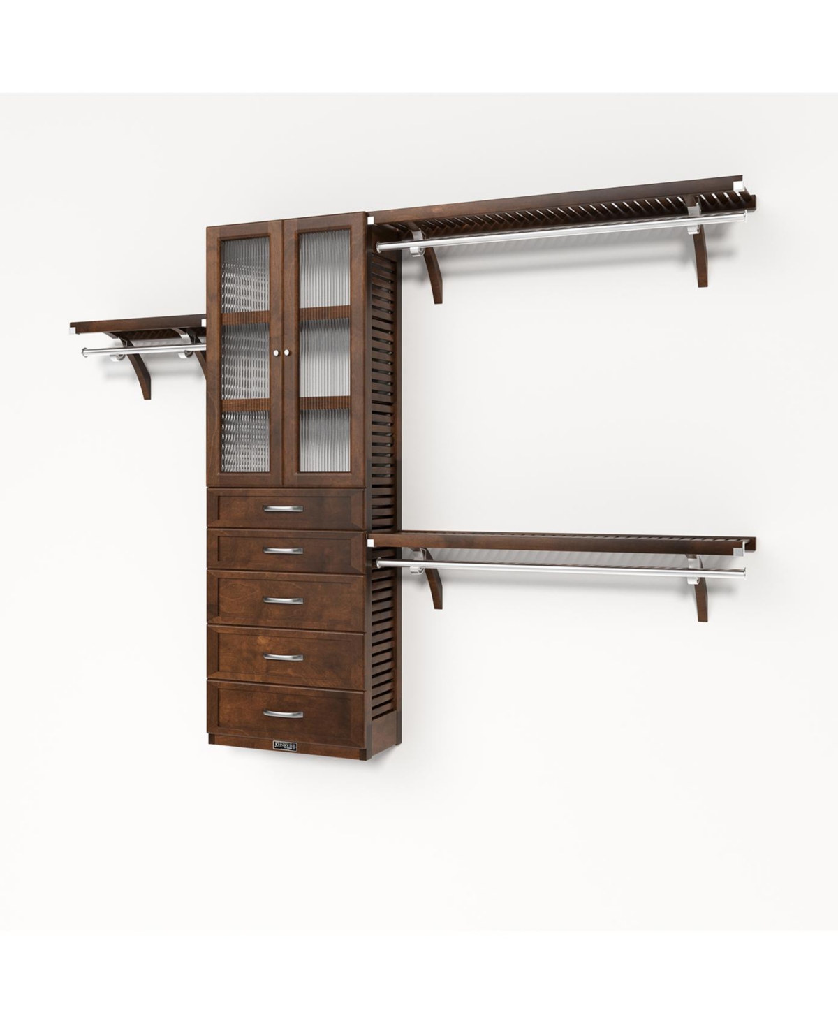 Click here for Solid Wood Reach-In Closet Organizer with 5 Shaker... prices