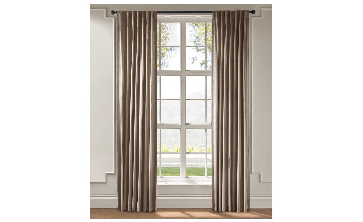Click here for Z Gallerie Adair Solid Velvet Curtain - Sand prices