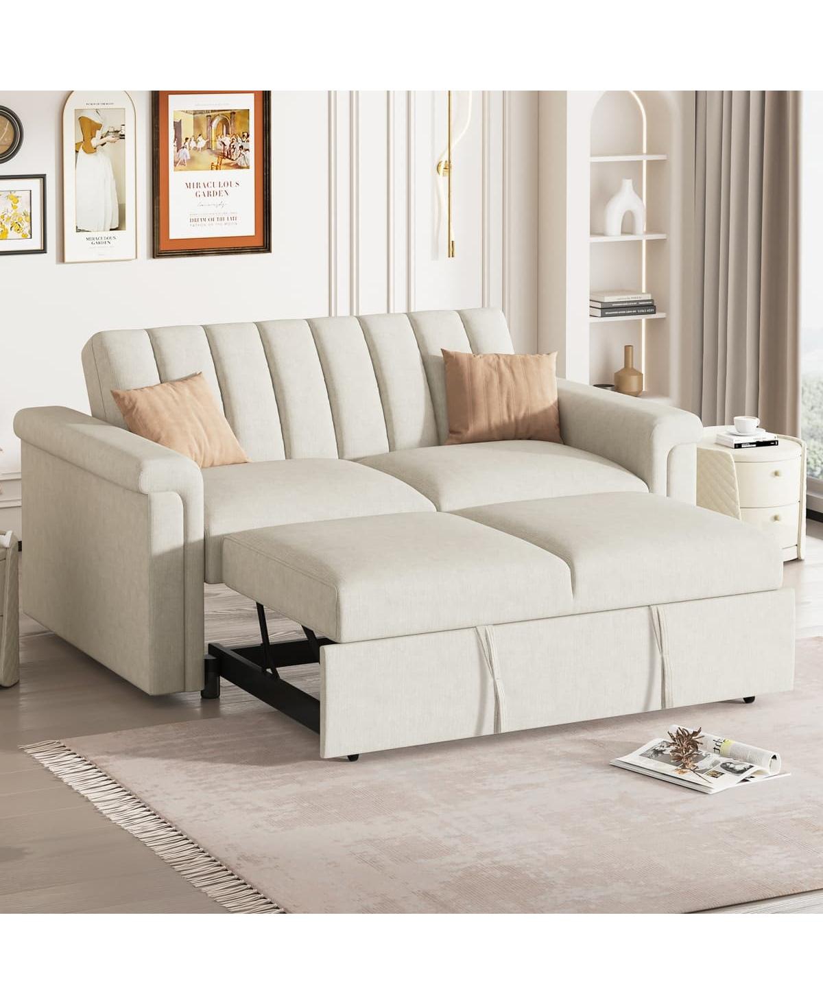 Click here for Maison Boucle Pull-Out Sleeper Loveseat Sofa with... prices