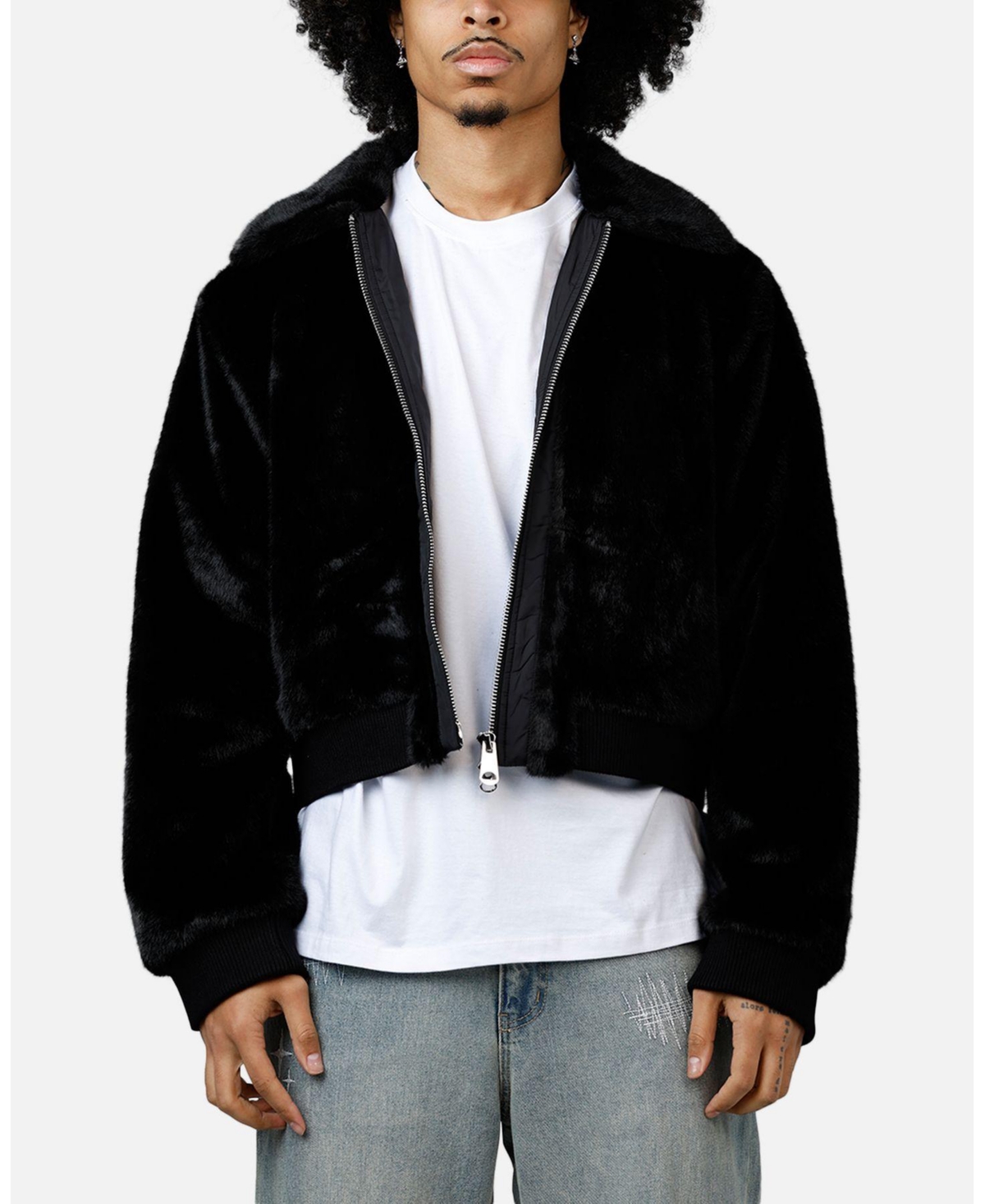 Click here for mnml Mens Night Wolf Faux Jacket prices