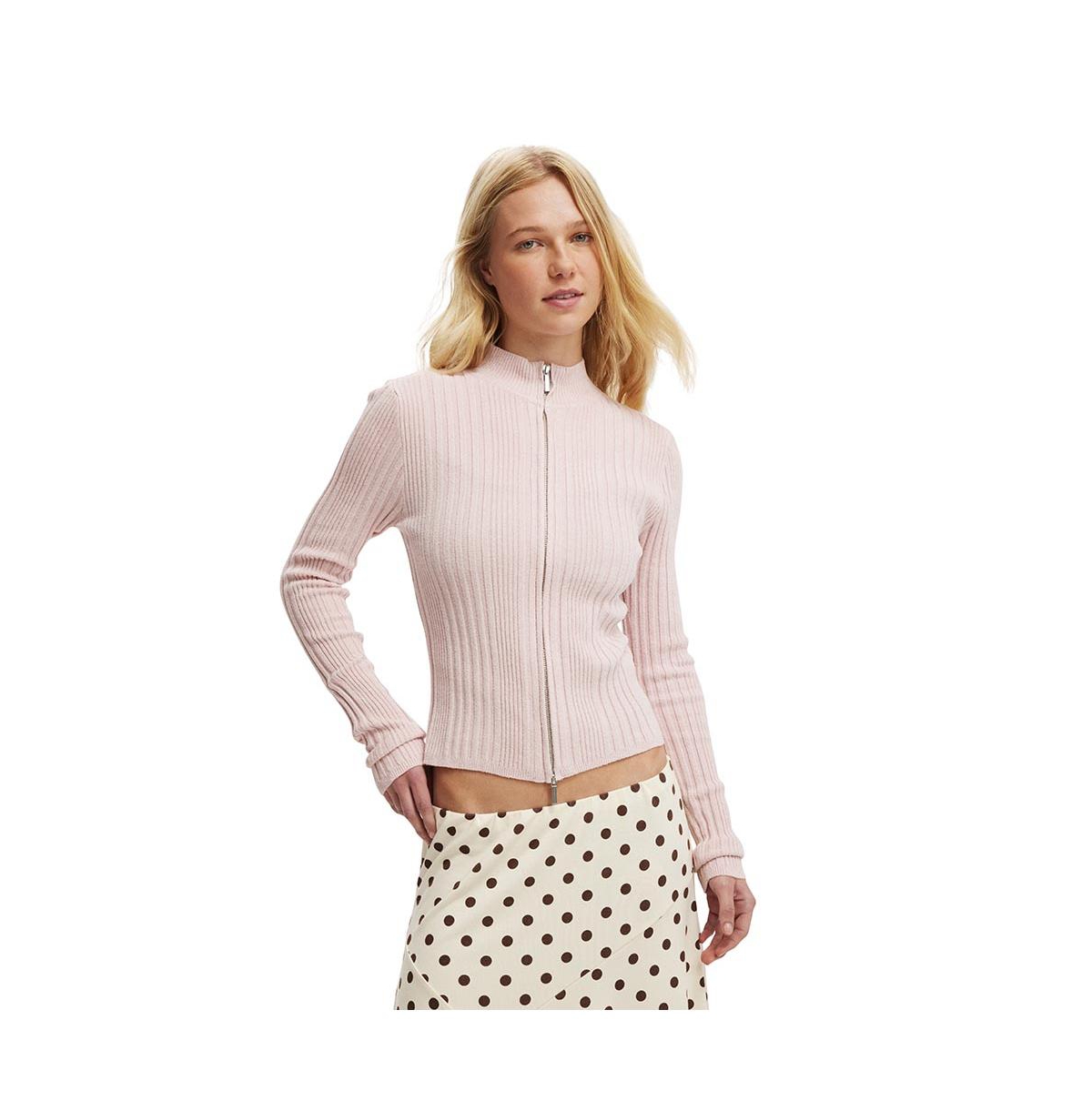 Click here for Cotton On Womens Variegated Rib Zip Through - Spel... prices