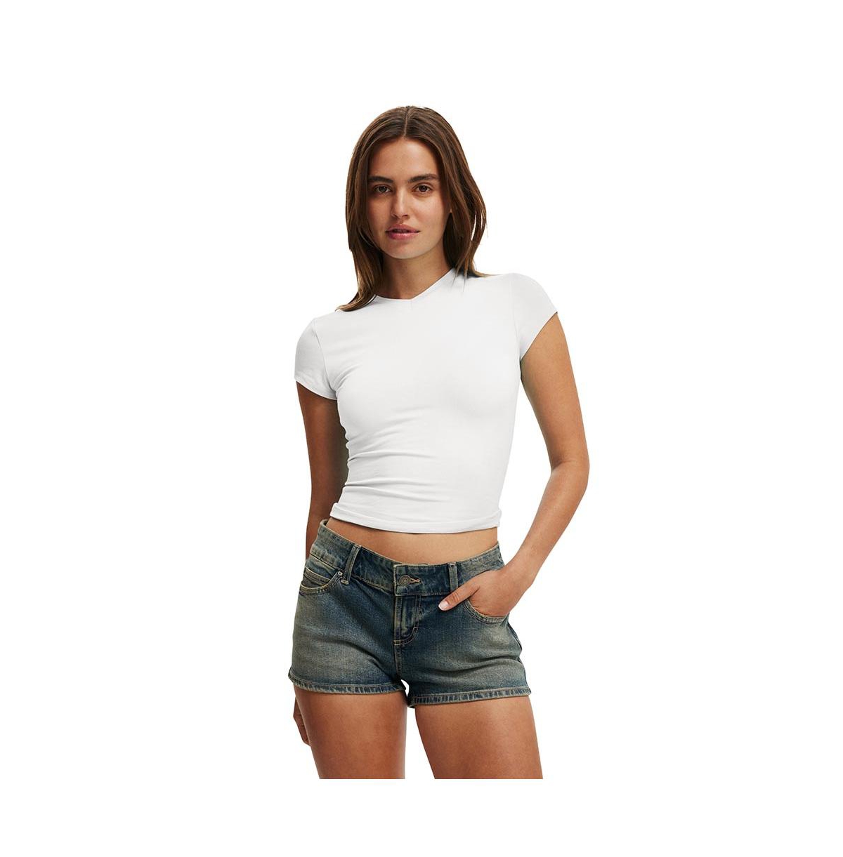Click here for Cotton On Womens All Day V Neck Tee - White prices