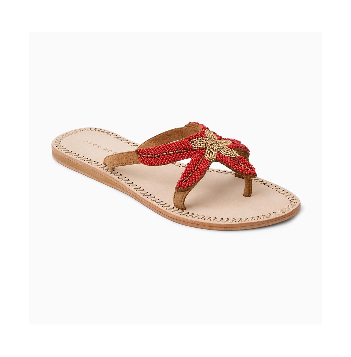 Click here for Jack Rogers Womens Starland Sandal - Red multi prices