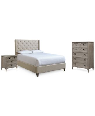 Samantha Bedroom Furniture, 3-Pc. Bedroom Set (King Bed, Chest ...