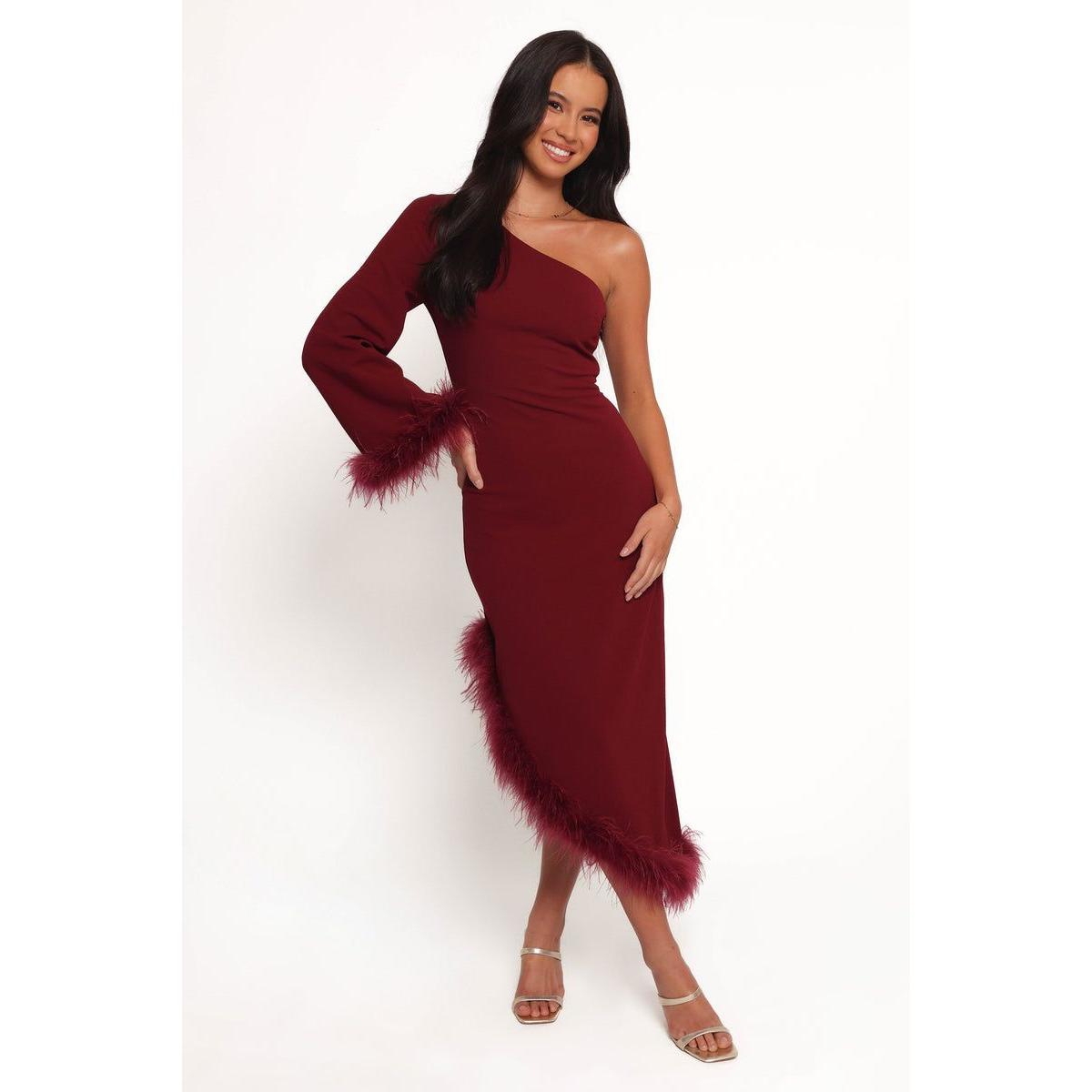 Click here for Petal and Pup Womens Dame One Shoulder Midi Dress... prices