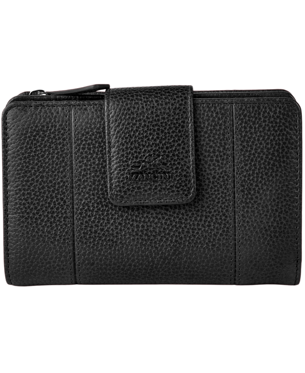 Click here for Mancini Fifth Avenue Rfid Secure Zipper Clutch - B... prices