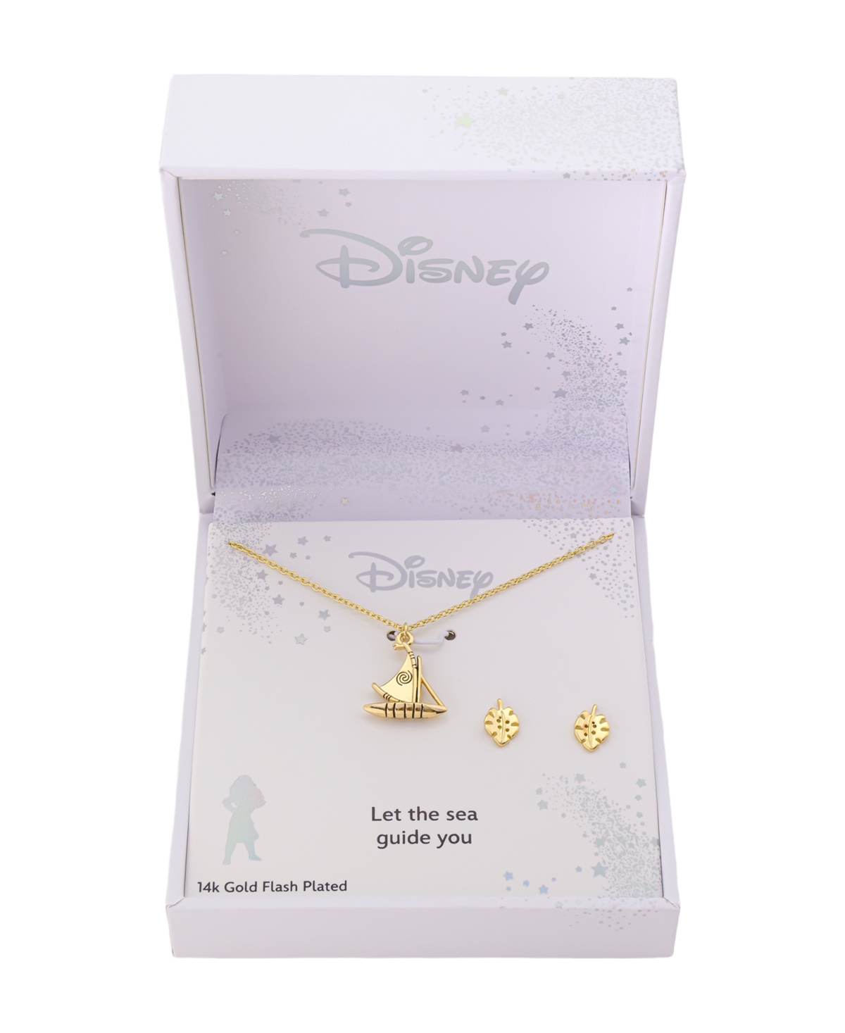 Click here for Disney Moana Canoe Pendant and Earring Set - Gold prices