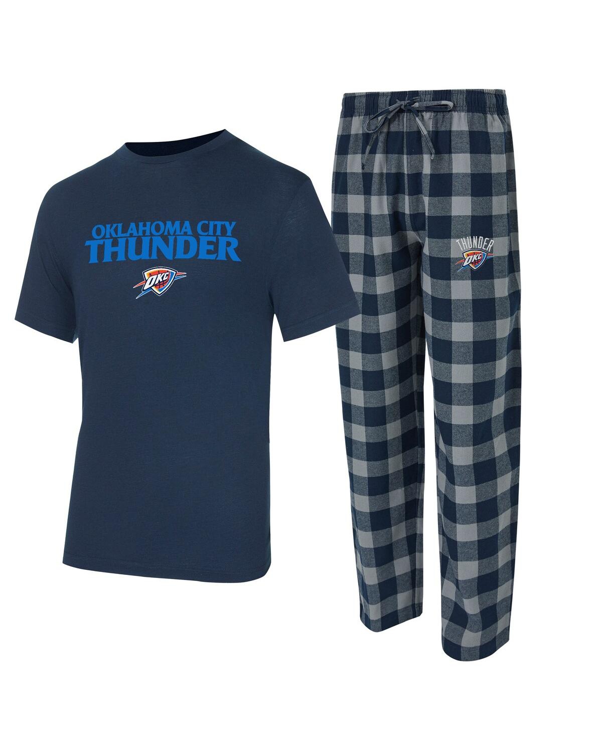 Click here for Concepts Sport Mens 2-Piece Navy/Gray Oklahoma Cit... prices