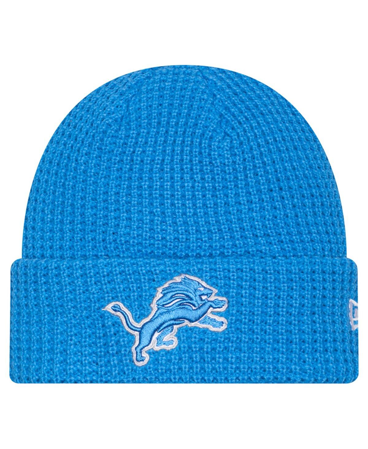 Click here for New Era Mens Blue Detroit Lions Waffle Cuffed Knit... prices
