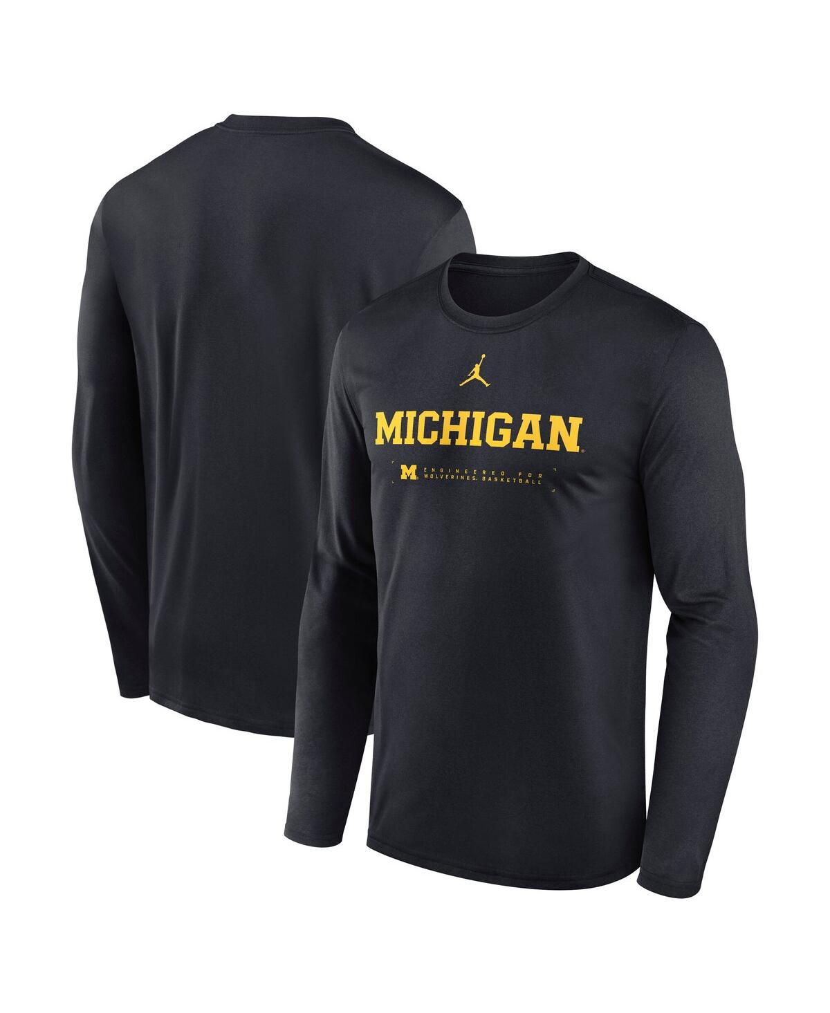Click here for Jordan Mens Navy Michigan Wolverines 2025 Courtsid... prices