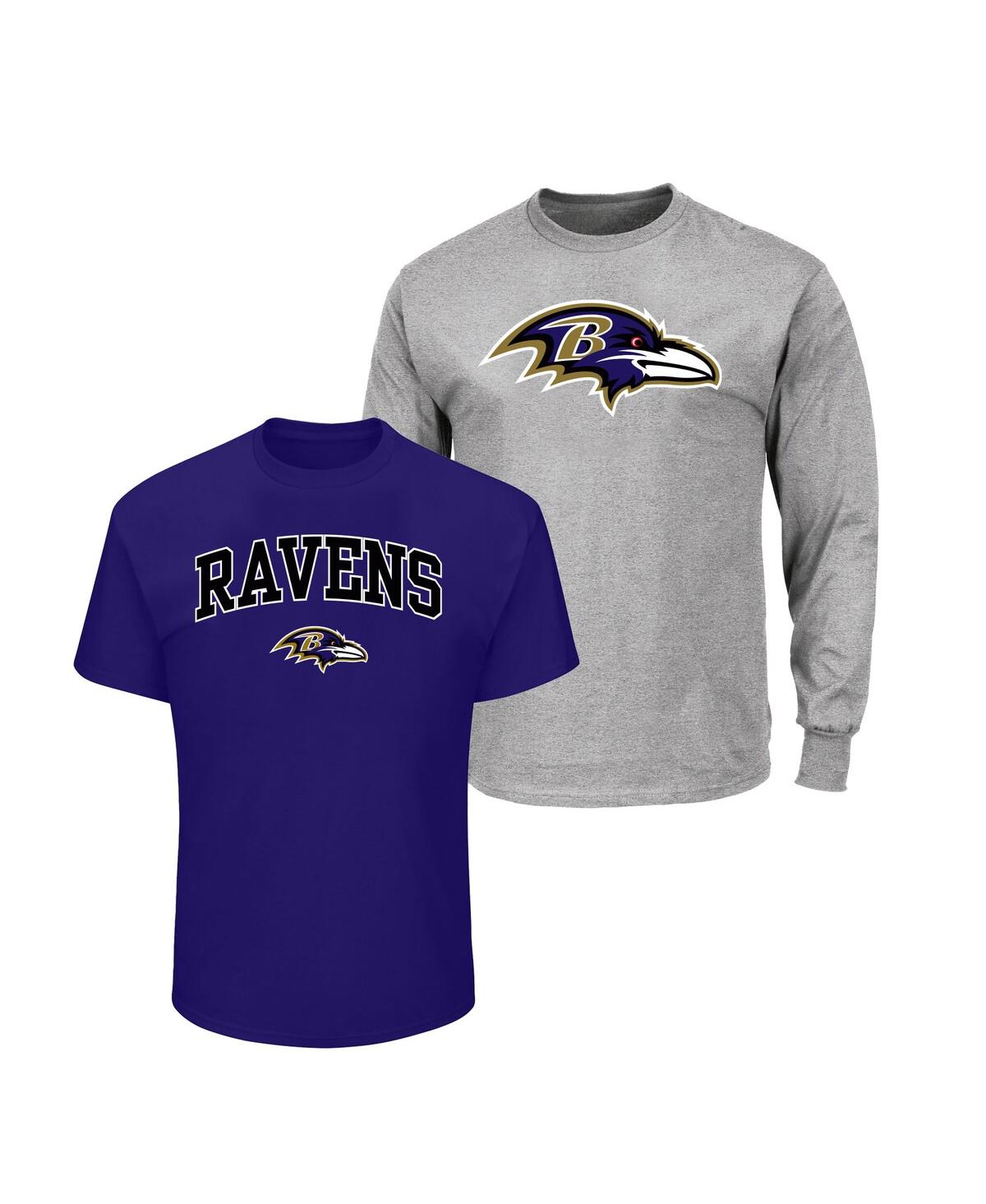 Click here for Fanatics Mens Purple/Heather Gray Baltimore Ravens... prices