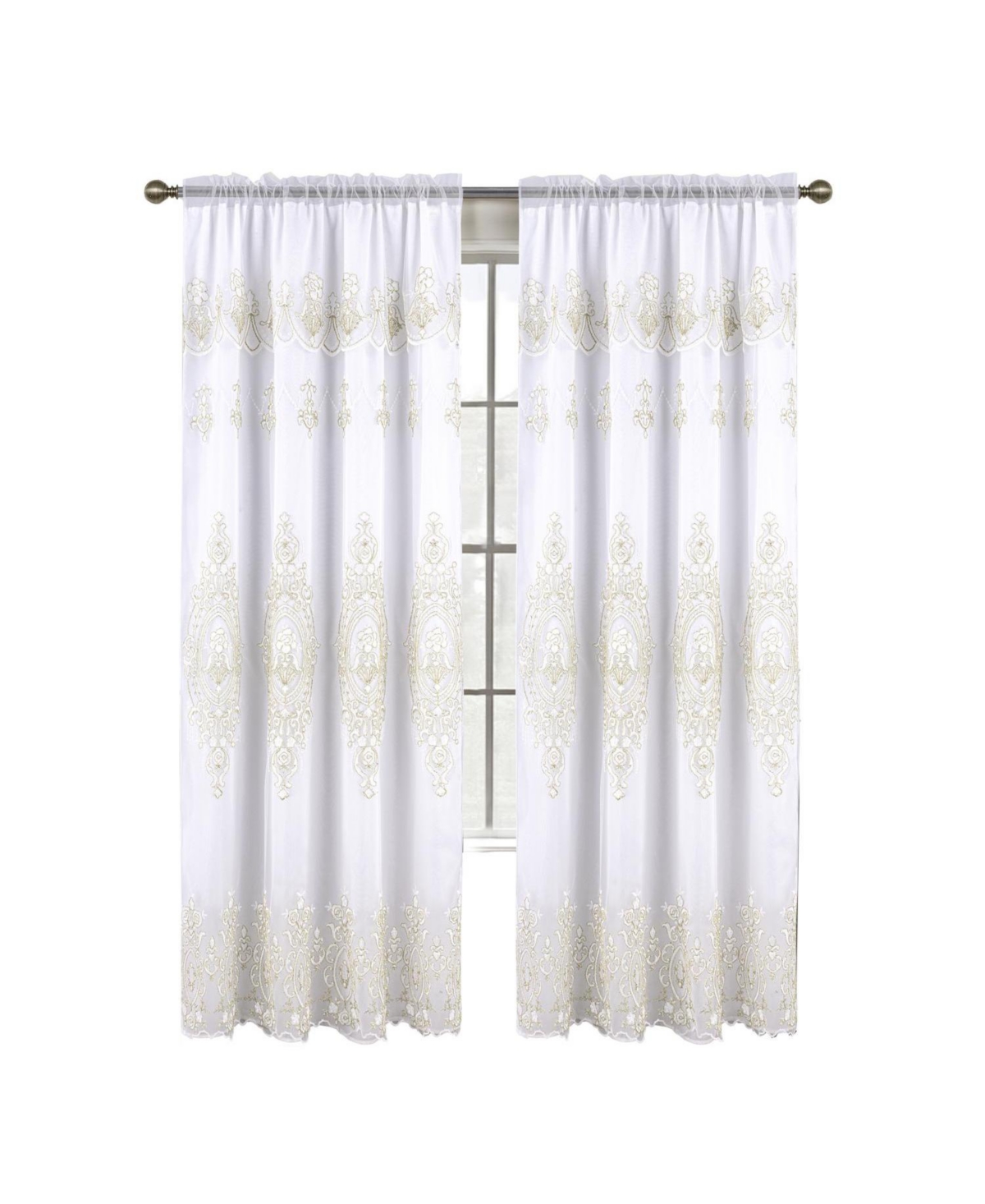 Click here for Rt Designers Collection Daisy Embroidery Grommet C... prices