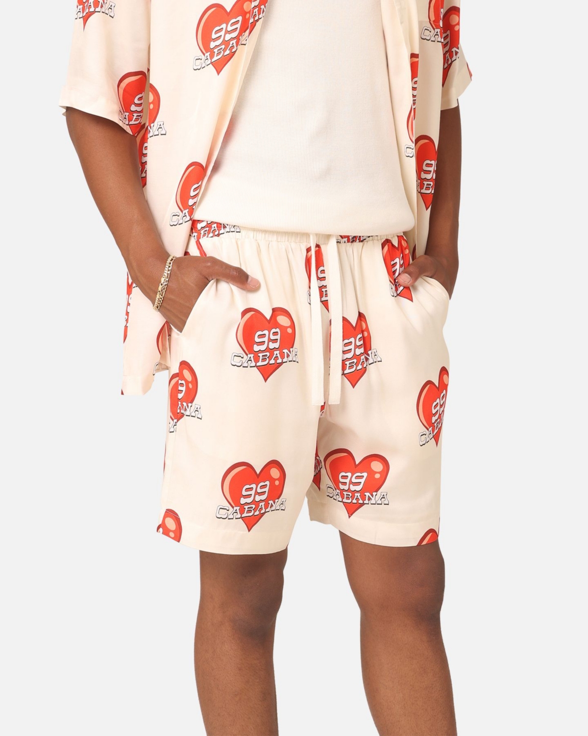 Click here for The Anti Order Mens 99 Cabana Roaming Hearts Short... prices