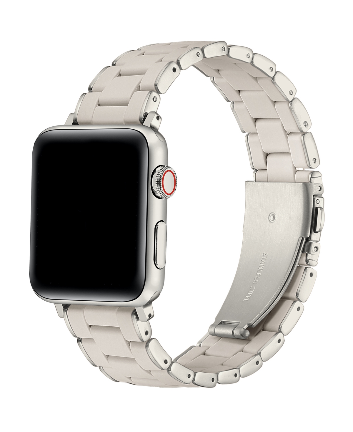 Click here for Posh Tech Orla Silicone Metal Band for Apple Watch... prices