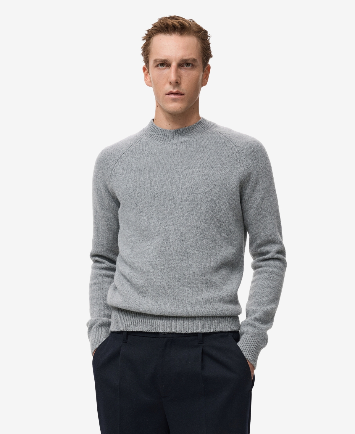 Click here for Mango Mens Wool Perkins Neck Sweater - Medium Heat... prices