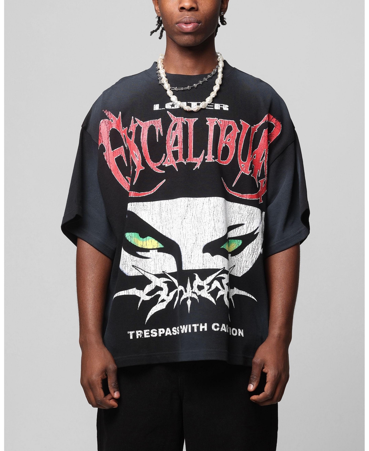 Click here for Loiter Mens Faded Print Flannel T-Shirt prices