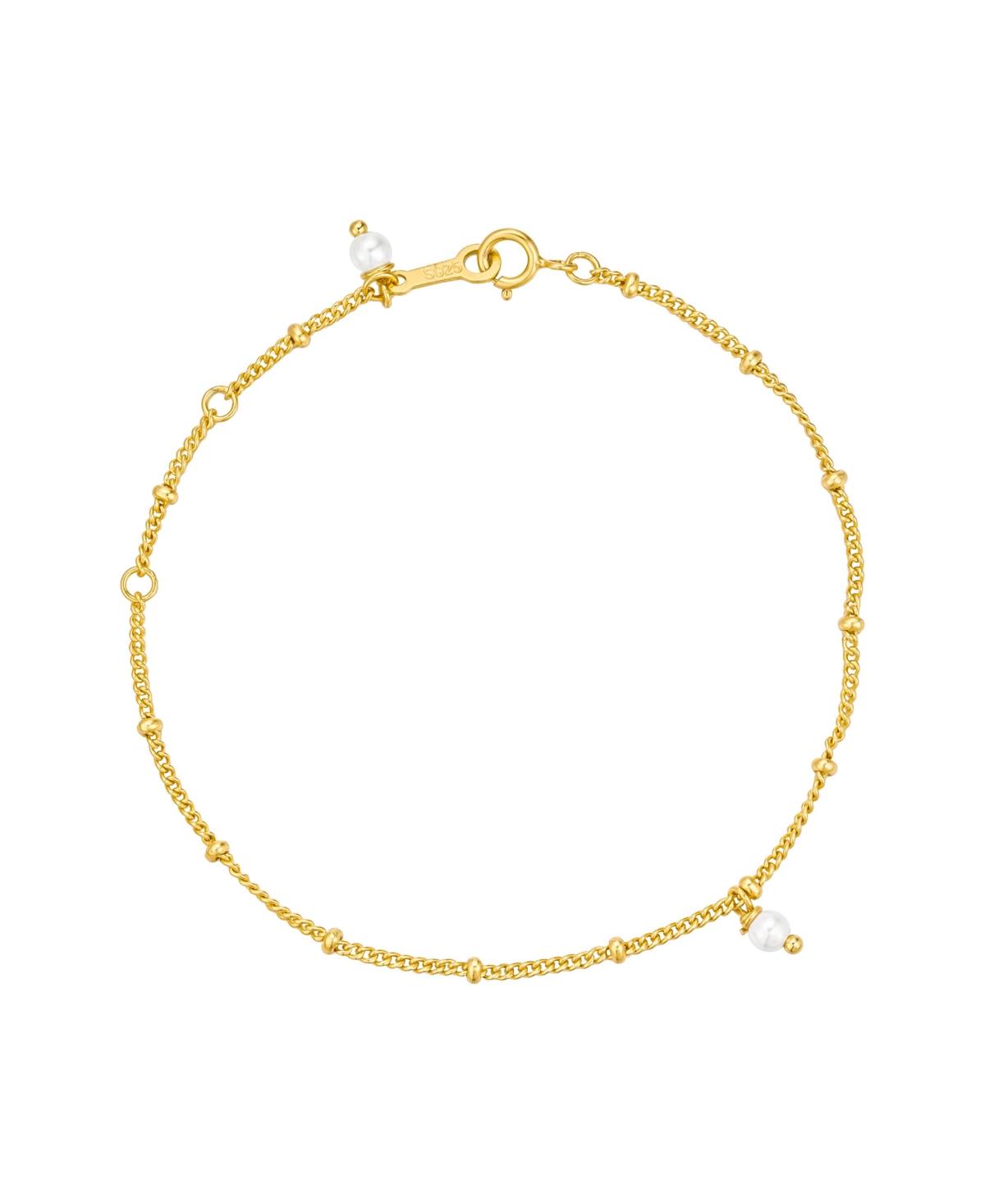 Click here for Untamed Petals Bijou Dainty Pearl Bracelet - Gold prices