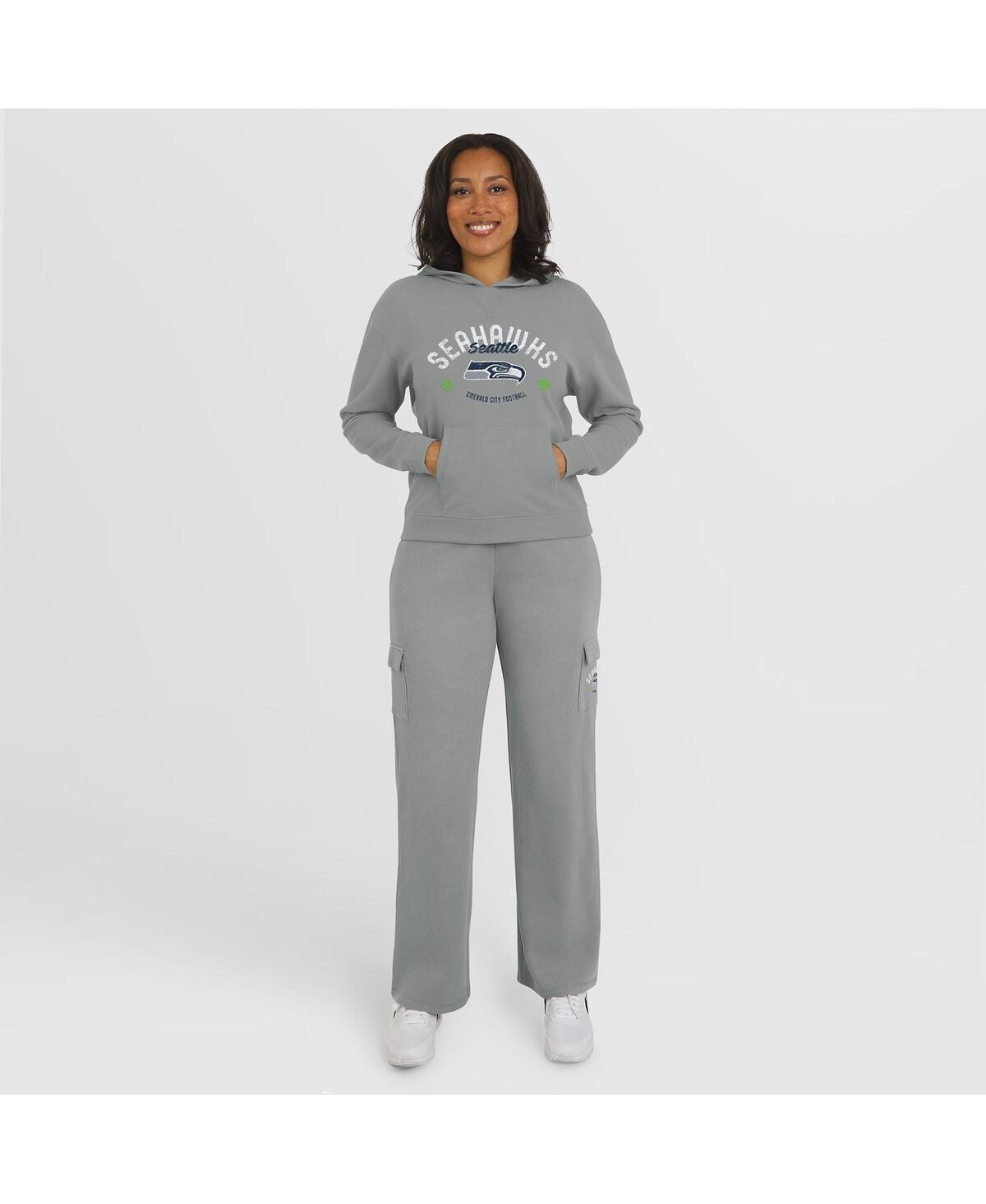 Click here for Womens Gray Seattle Seahawks Waffle-Knit Long Slee... prices