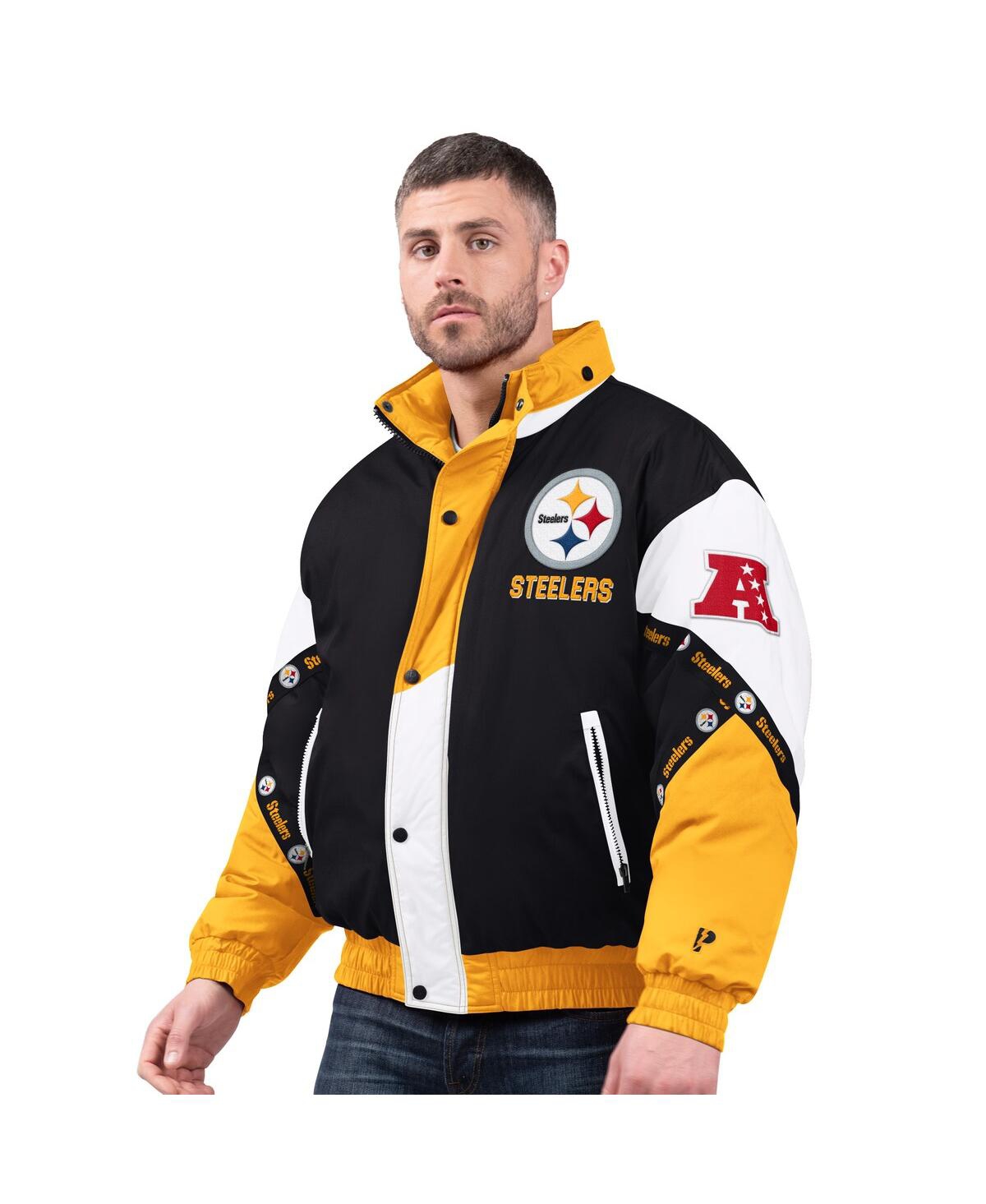 Click here for Mens Black/Gold Pittsburgh Steelers Tape Full-Zip... prices