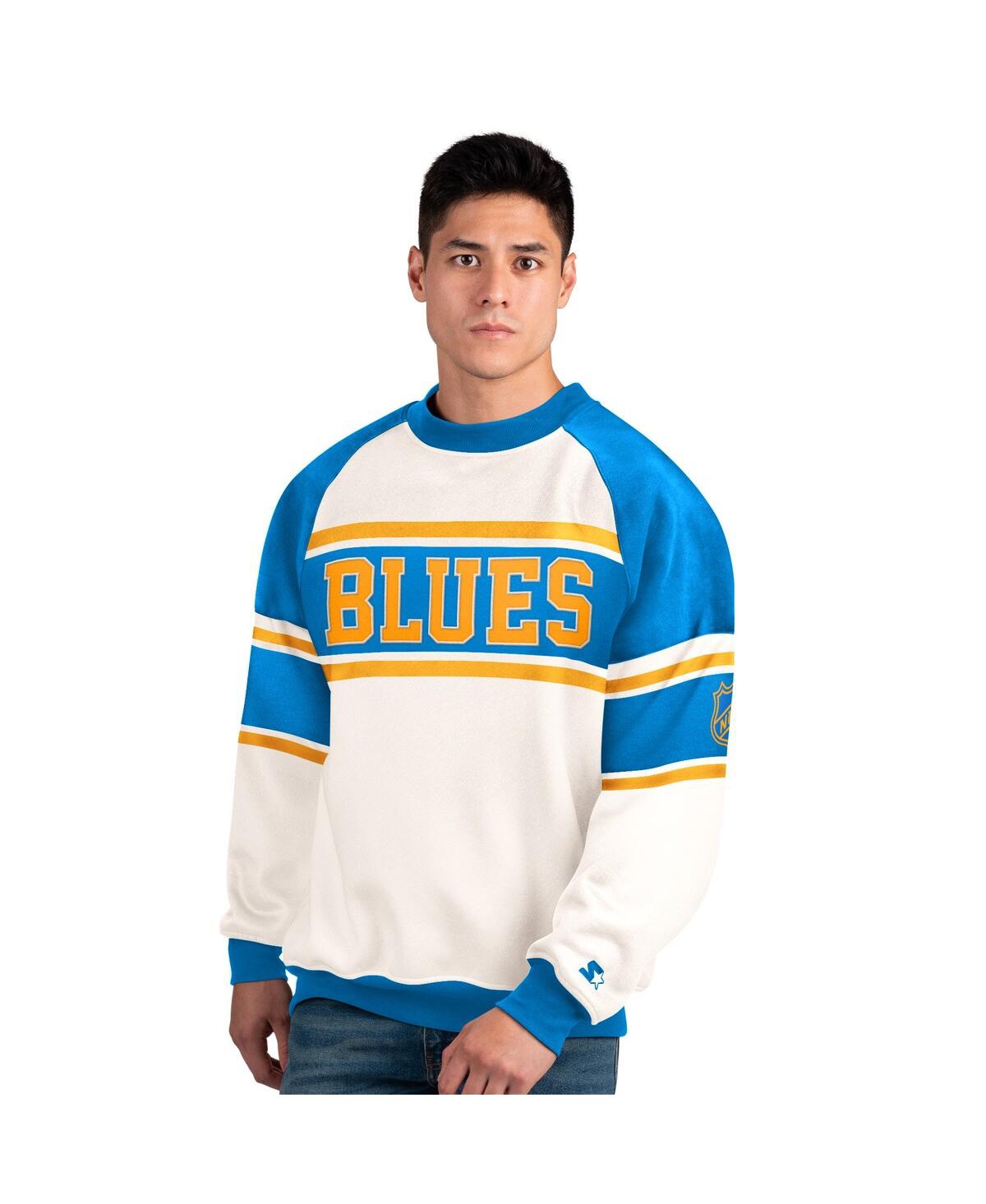 Click here for Starter Mens White St. Louis Blues Defense Fleece... prices