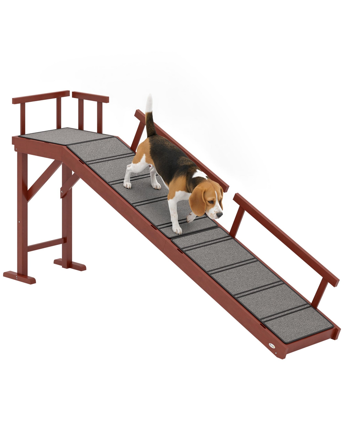 Click here for PawHut Wooden Dog Ramp with Removable Guardrails... prices