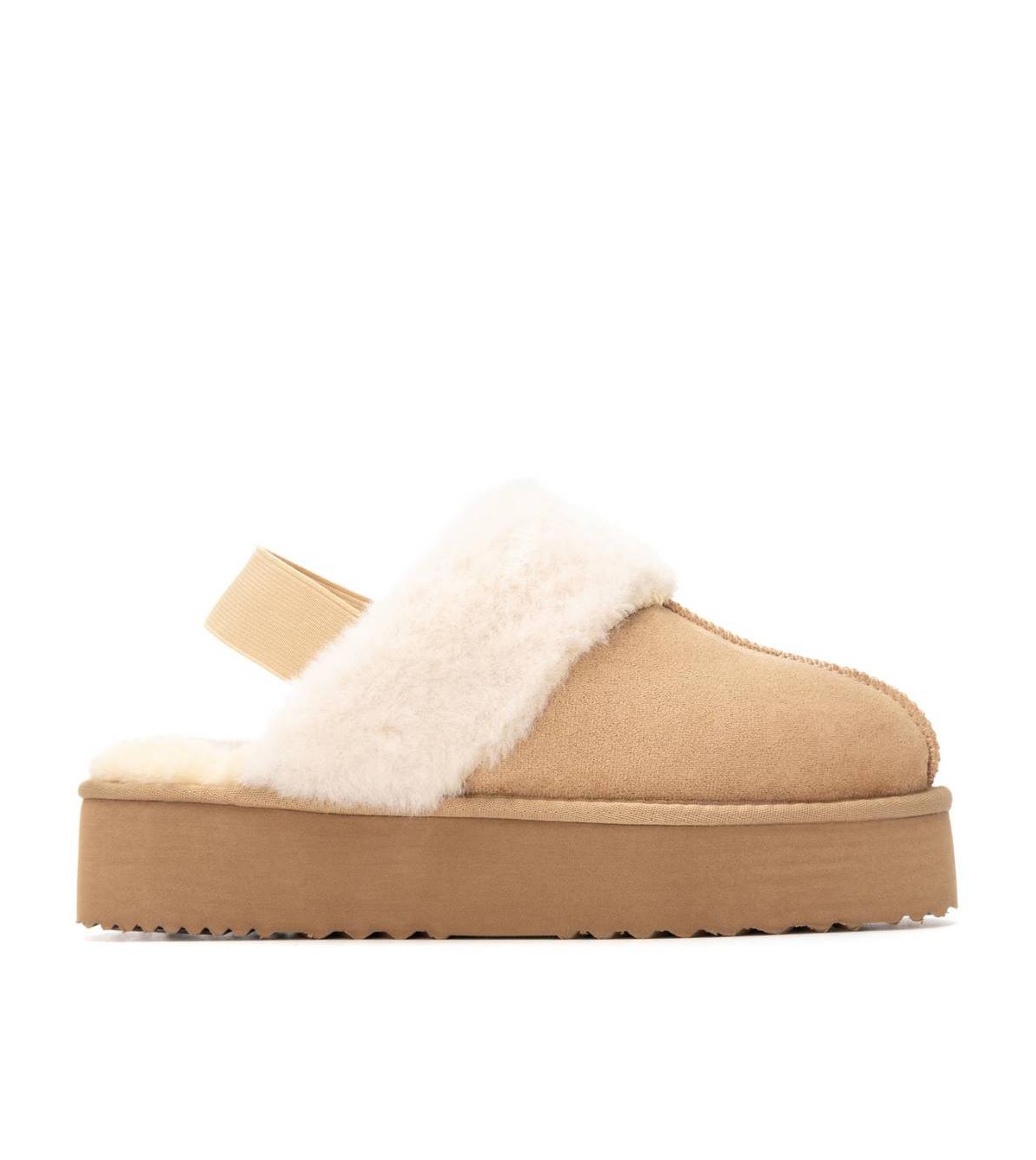 Click here for Xti Womens Suede Casual Slingback Clogs - Beige prices