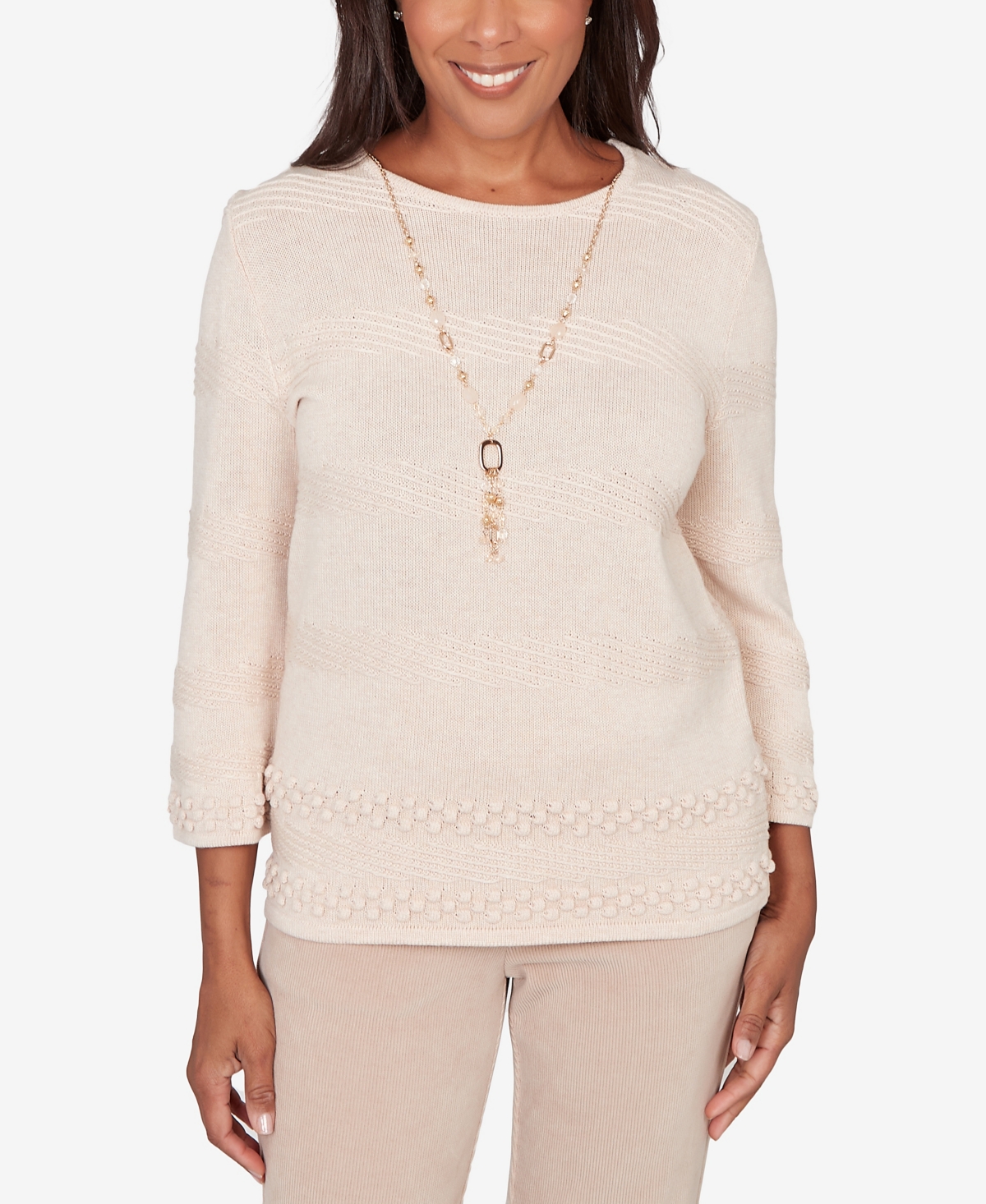 Click here for Alfred Dunner Womens Saratoga Springs Textured Bia... prices