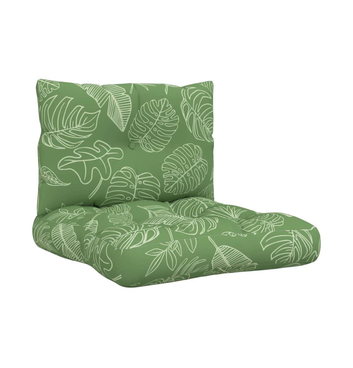 Click here for vidaXL Pallet Cushion Leaf Pattern Oxford fabric S... prices