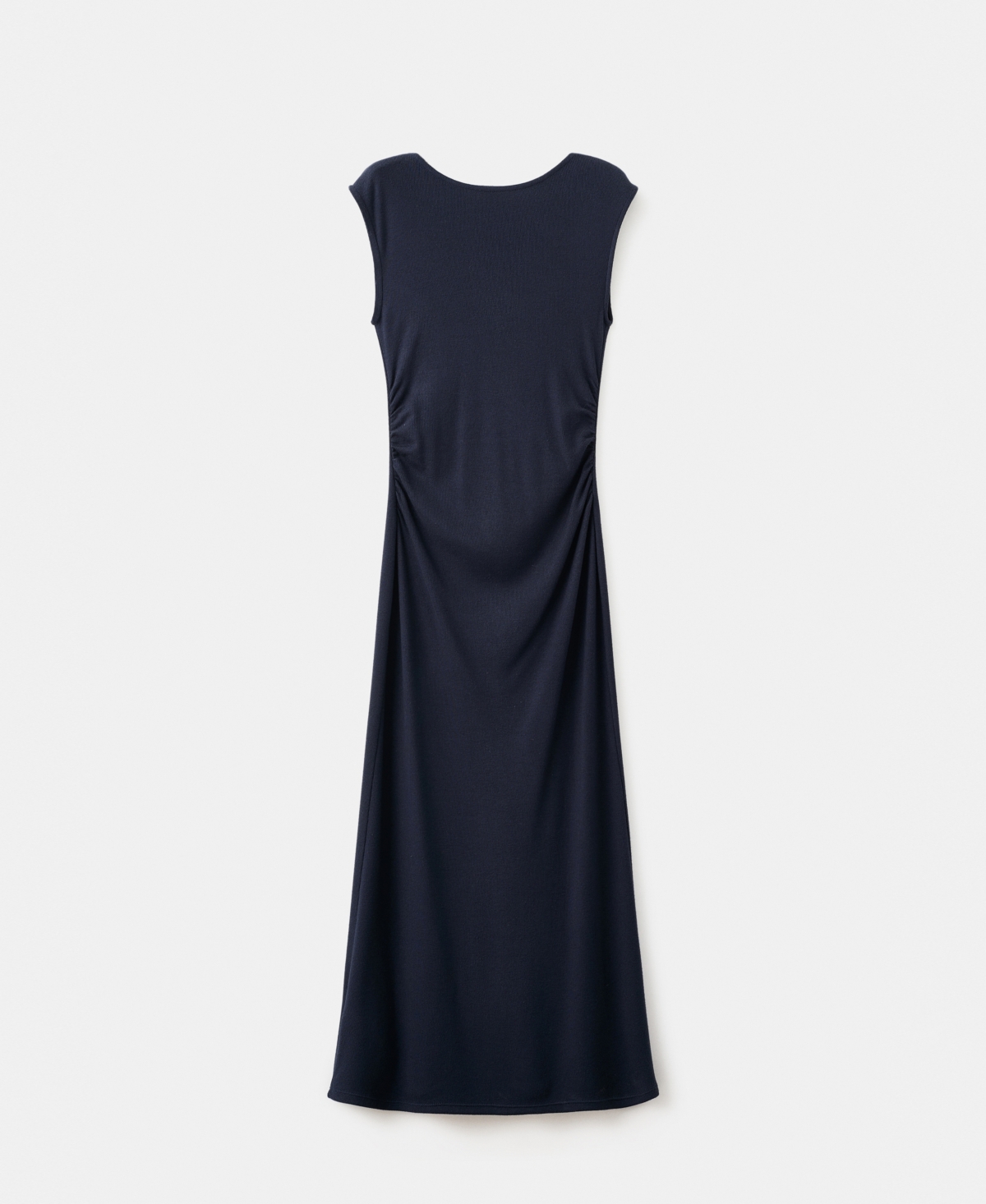 Click here for Mango Womens Ruched Fitted Dress - Navy prices